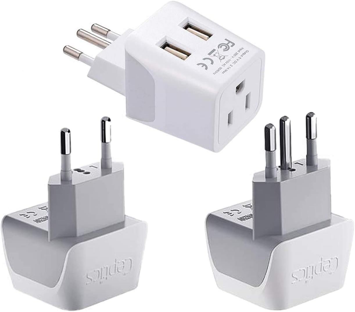 Amazon.com: Brazilian Travel Adapter Bundle by Ceptics - Charge ...