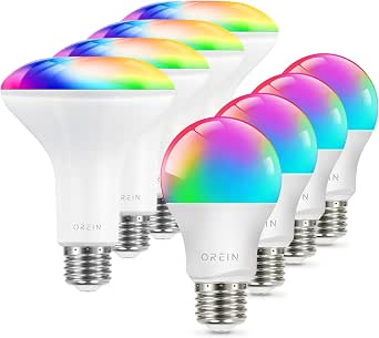 OREiN Matter A19 Smart Light Bulbs with Matter BR30 Smart Bulbs E26 LED ...