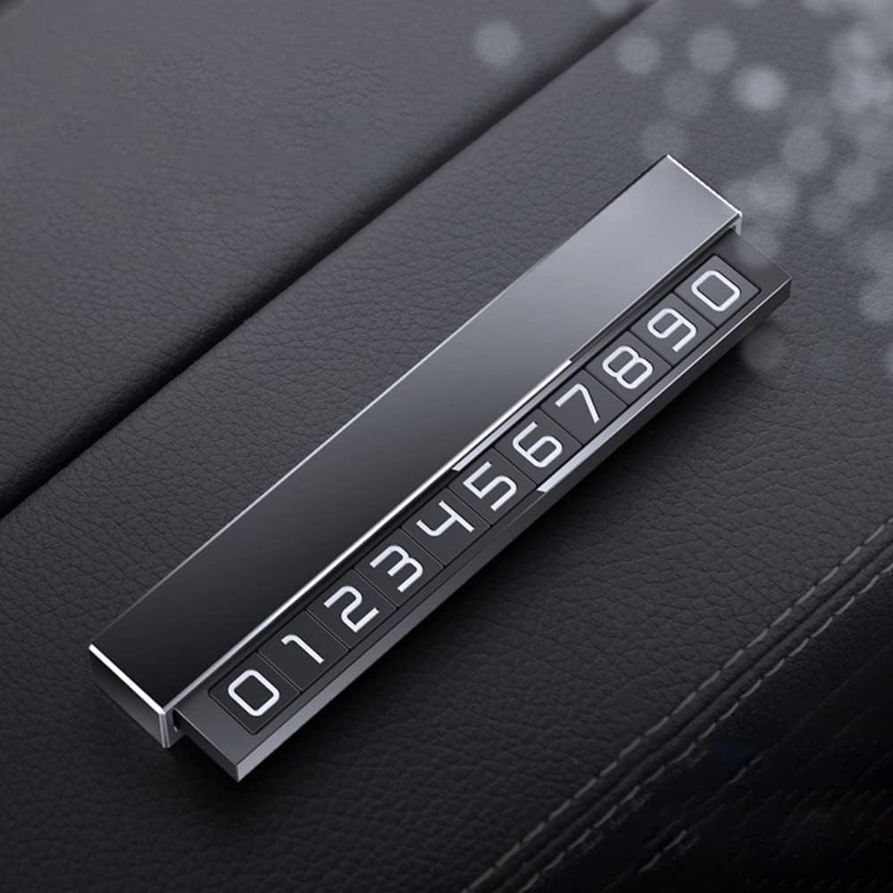 Amazon.com: KOMMI Creative Temporary Car Parking Phone Number Plate ...
