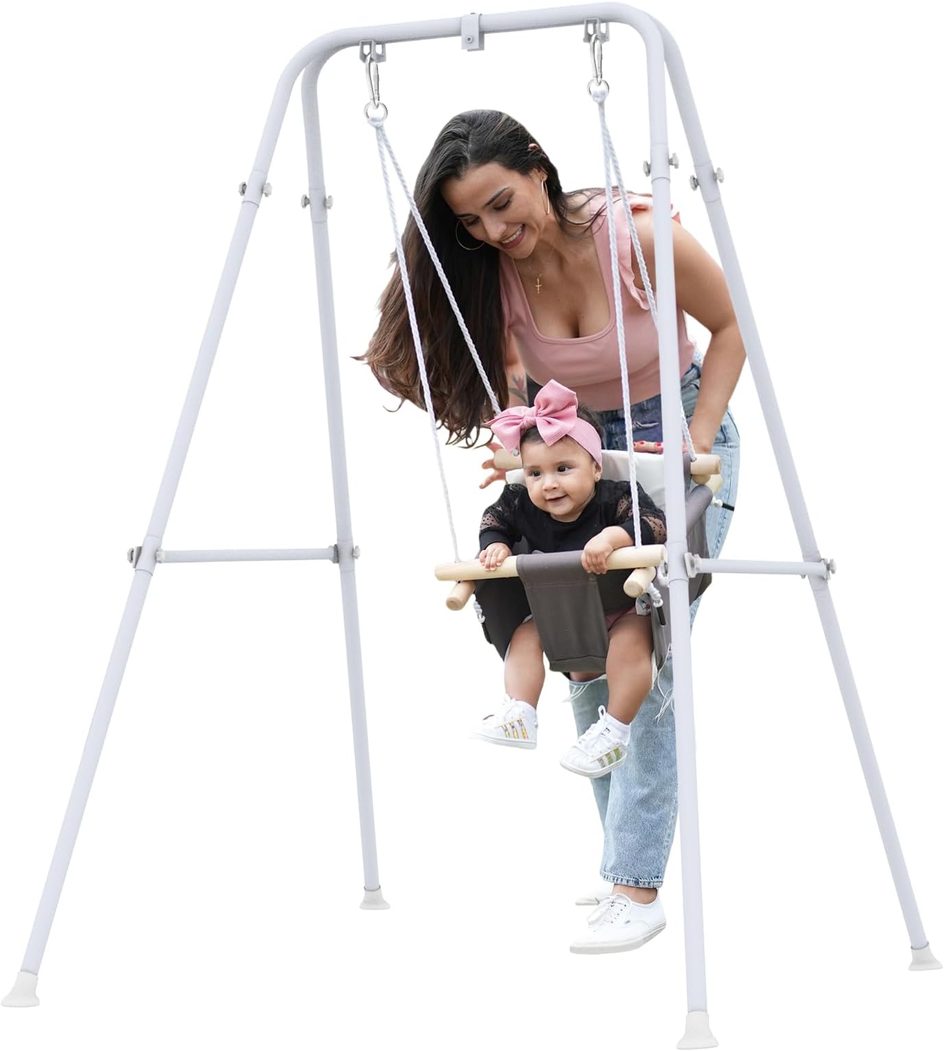 Amazon.com: Baby Swing, Toddler Swing, Baby Swing with Stand,Swing Set ...