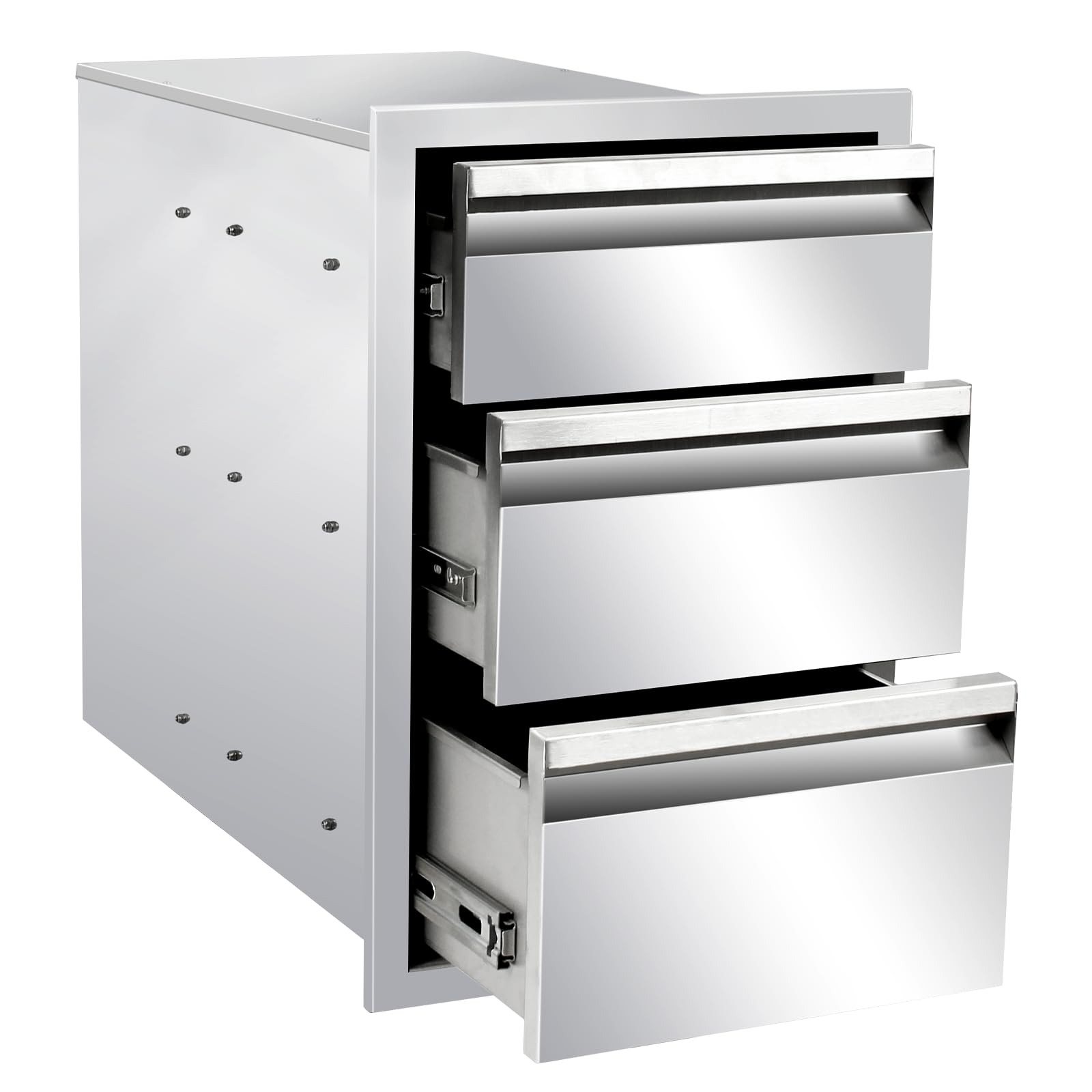 Amazon.com: Outdoor Kitchen Drawers 14" W x 21" H x 23" D Stainless ...