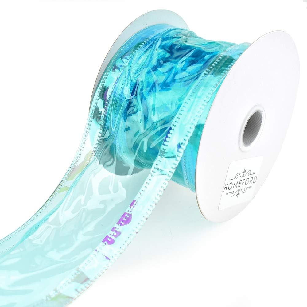 Amazon.com: Homeford Jelly Plastic Iridescent Edge Neon Wired Ribbon, 2 ...