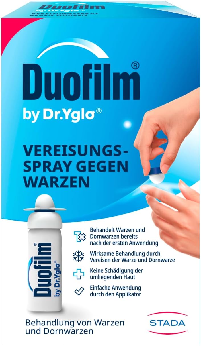 Duofilm Vereisungsspray by Dr Yglo gegen Warzen, Behandelt Warzen und ...