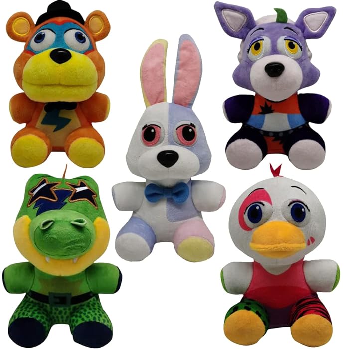 Buy FNAF Security Breach plushies Set,Vannie Glamrock Freddy Glamrock ...