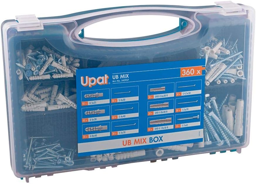 Upat Box Spreizdübel UB MIX Box, Dübelbox mit 360 Teilen. Die ...