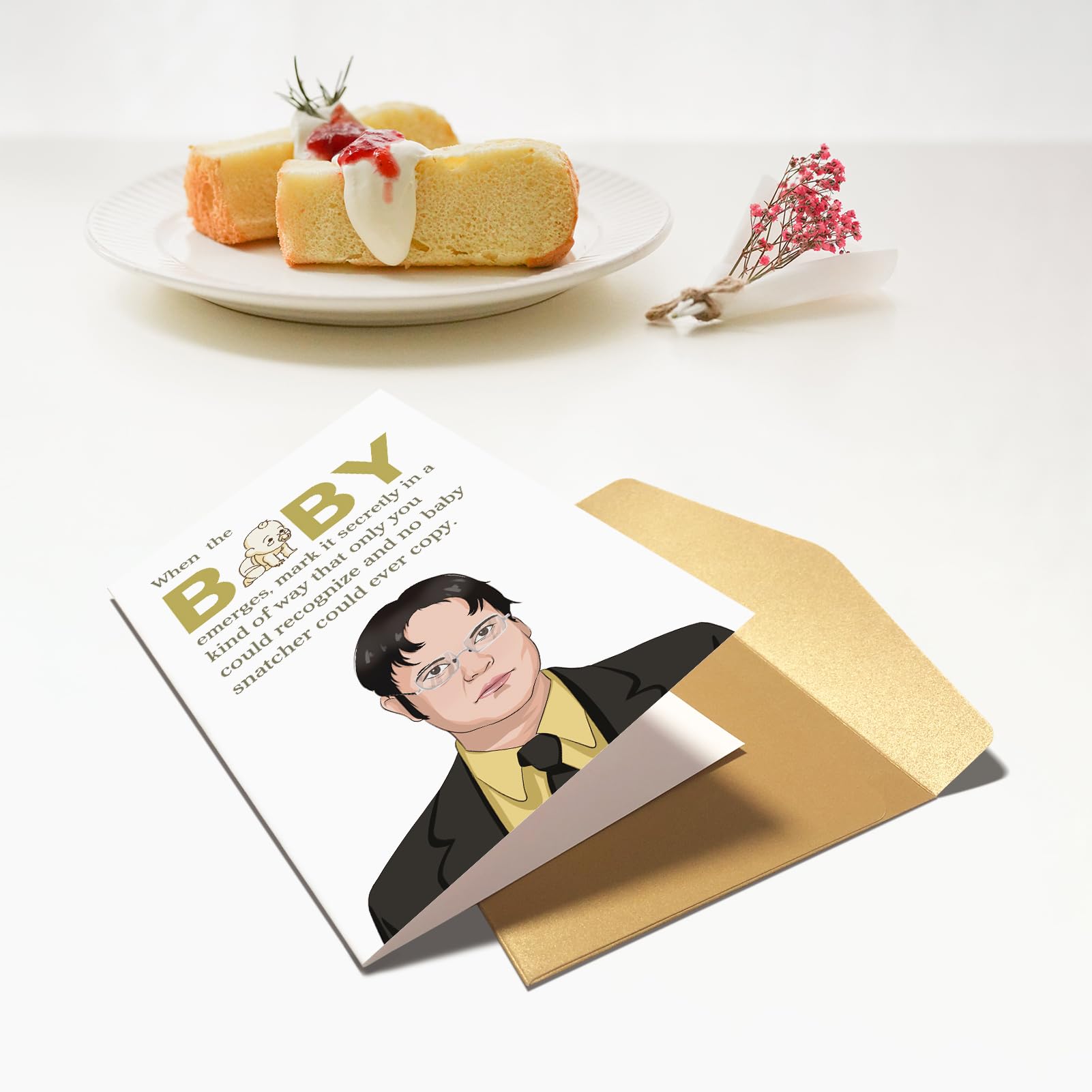 Snapklik.com : Funny The Office New Baby Card, Dwight Schrute Baby ...