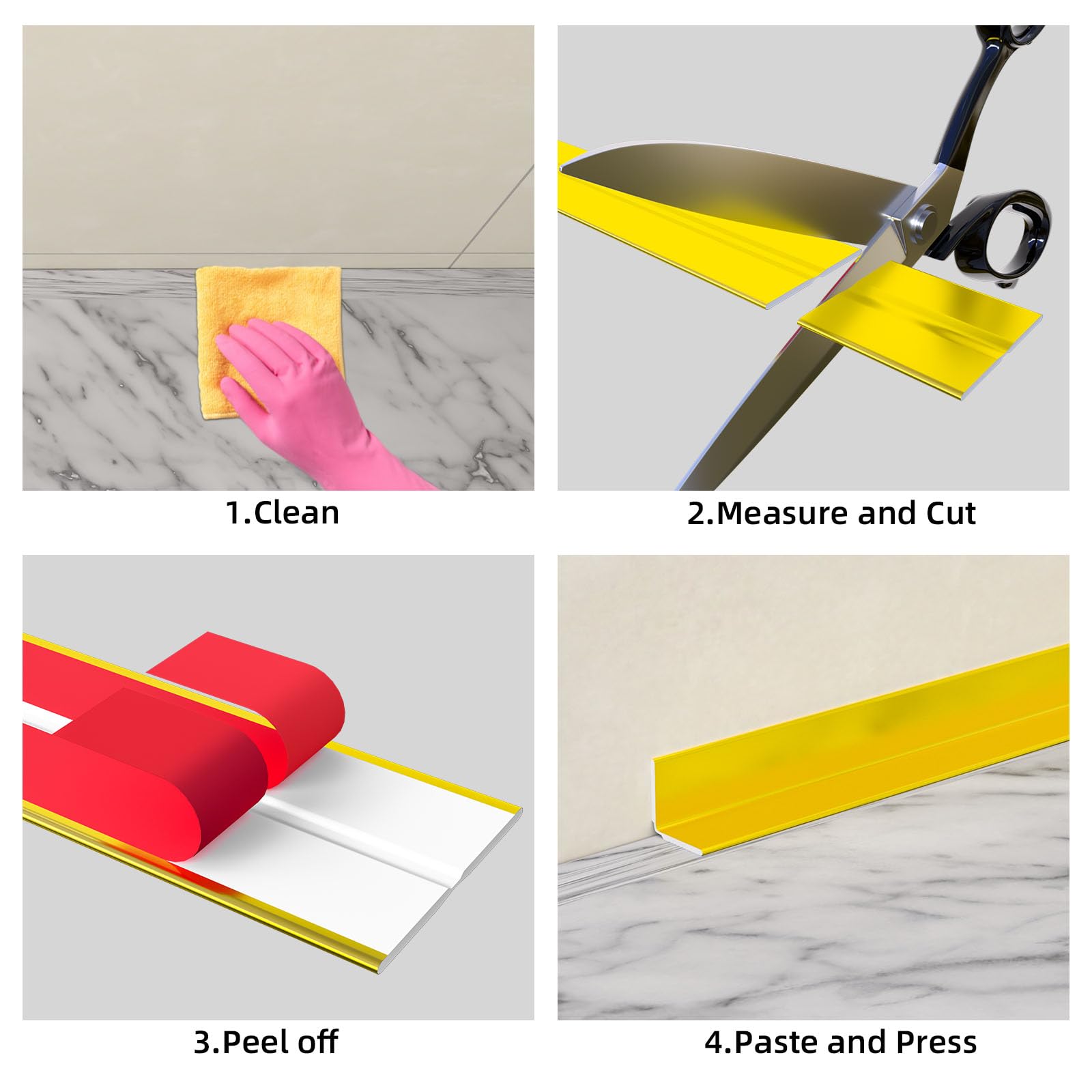 Snapklik.com : Wall Corner Protector, 16inch X 36FT Peel And Stick Wall ...