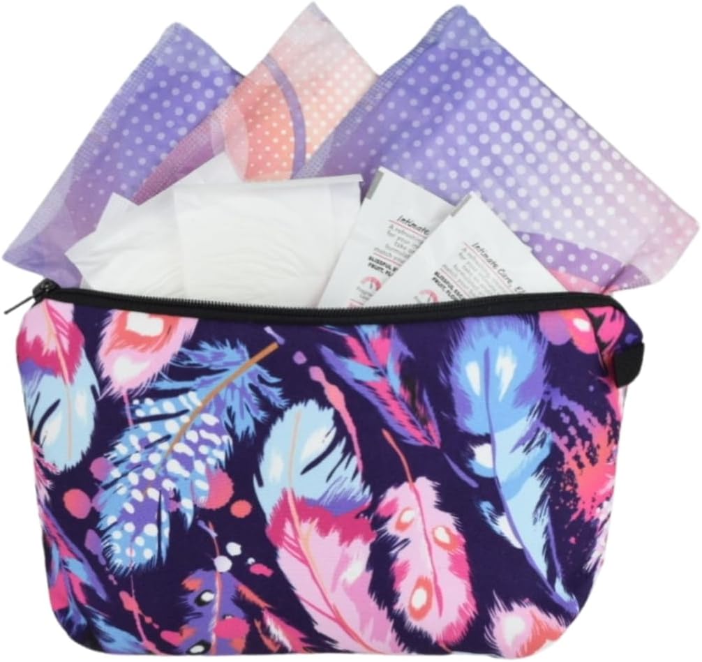 Amazon.com: Teen First Period Pouch with Sanitary Napkins/Pads, Panty ...