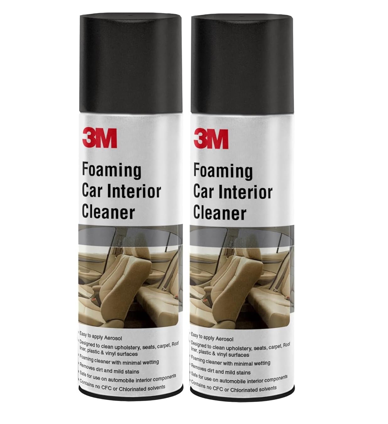 3M Foaming Car Interior Cleaner, Upholstery & Leather Cleaner, Removes ...