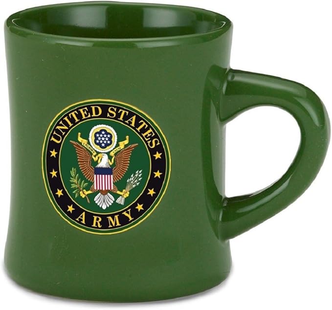 Amazon.com: U.S. Army Stoneware Green Ceramic Tea Coffee Dinner Mug ...