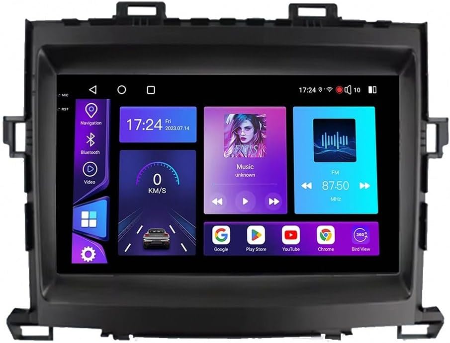 Car Navigazione per Toyota Alphard 2008-2014 Android 15 9 Pollici Auto ...