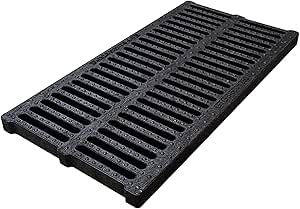 Amazon.com: LSMKKA Garden Drainage Grates, Durable Black Drain Cover ...