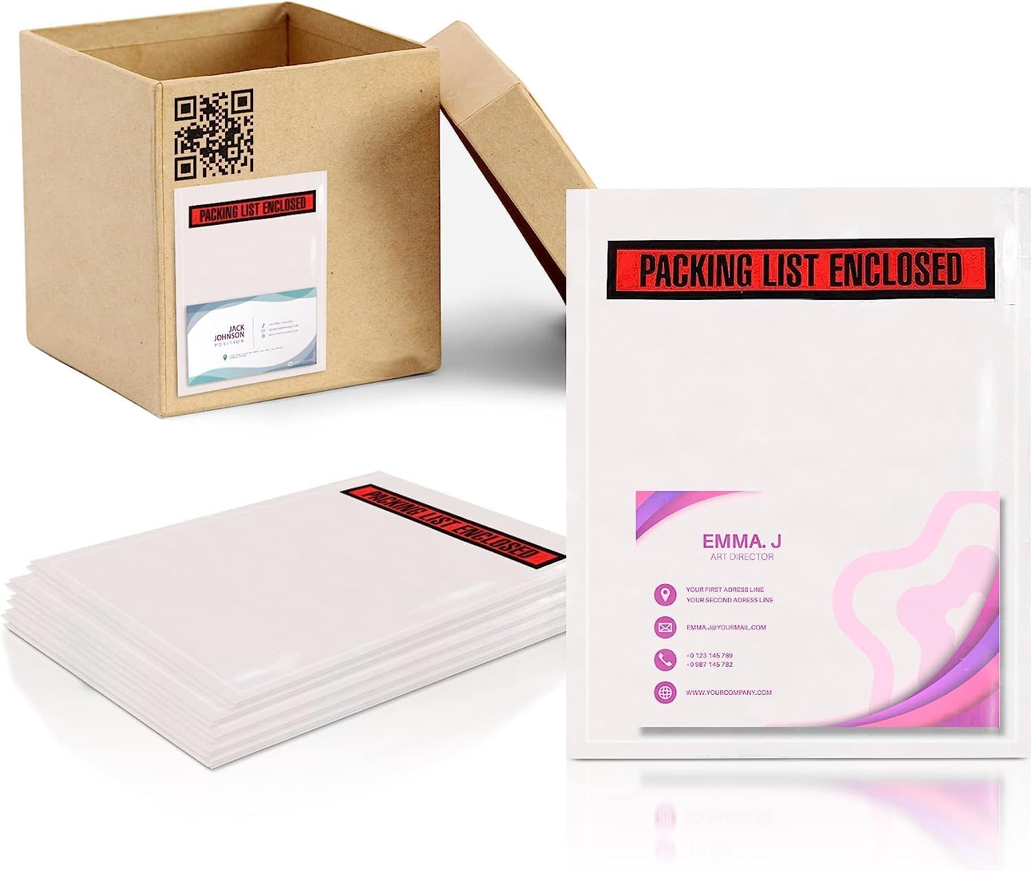 Amazon.com : ABC Packing List Enclosed Envelopes 4.5 x 5.5 Inch. 100 ...