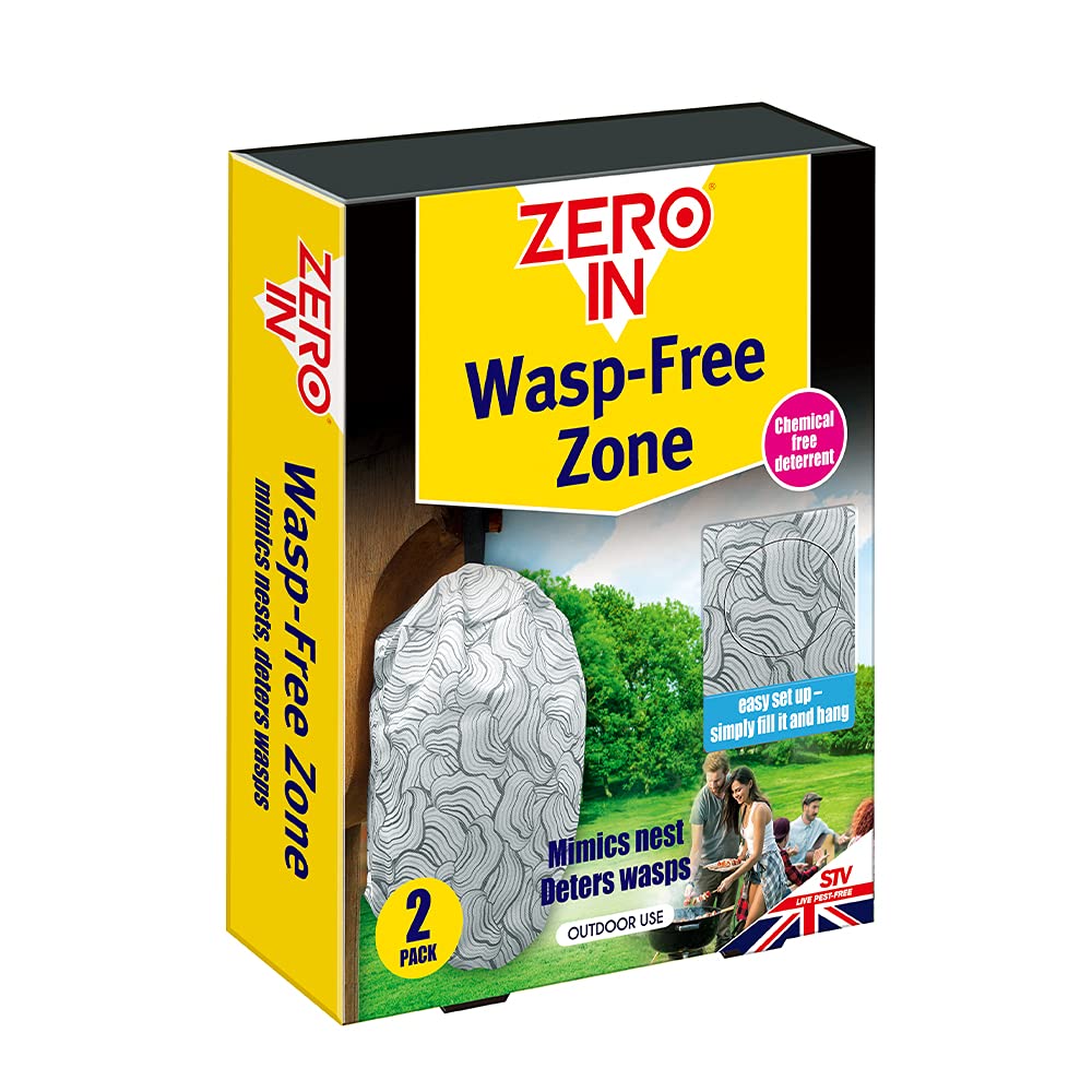 Buy The Buzz Wasps Away 2 Pack Humane Free Wasp Deterrent Mimics