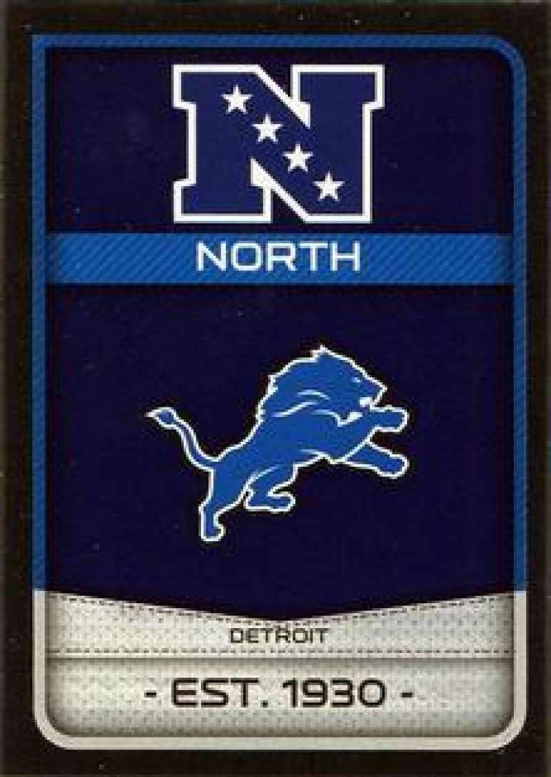2016 Panini Stickers Football #322 Detroit Lions Detroit Lions FOIL ...