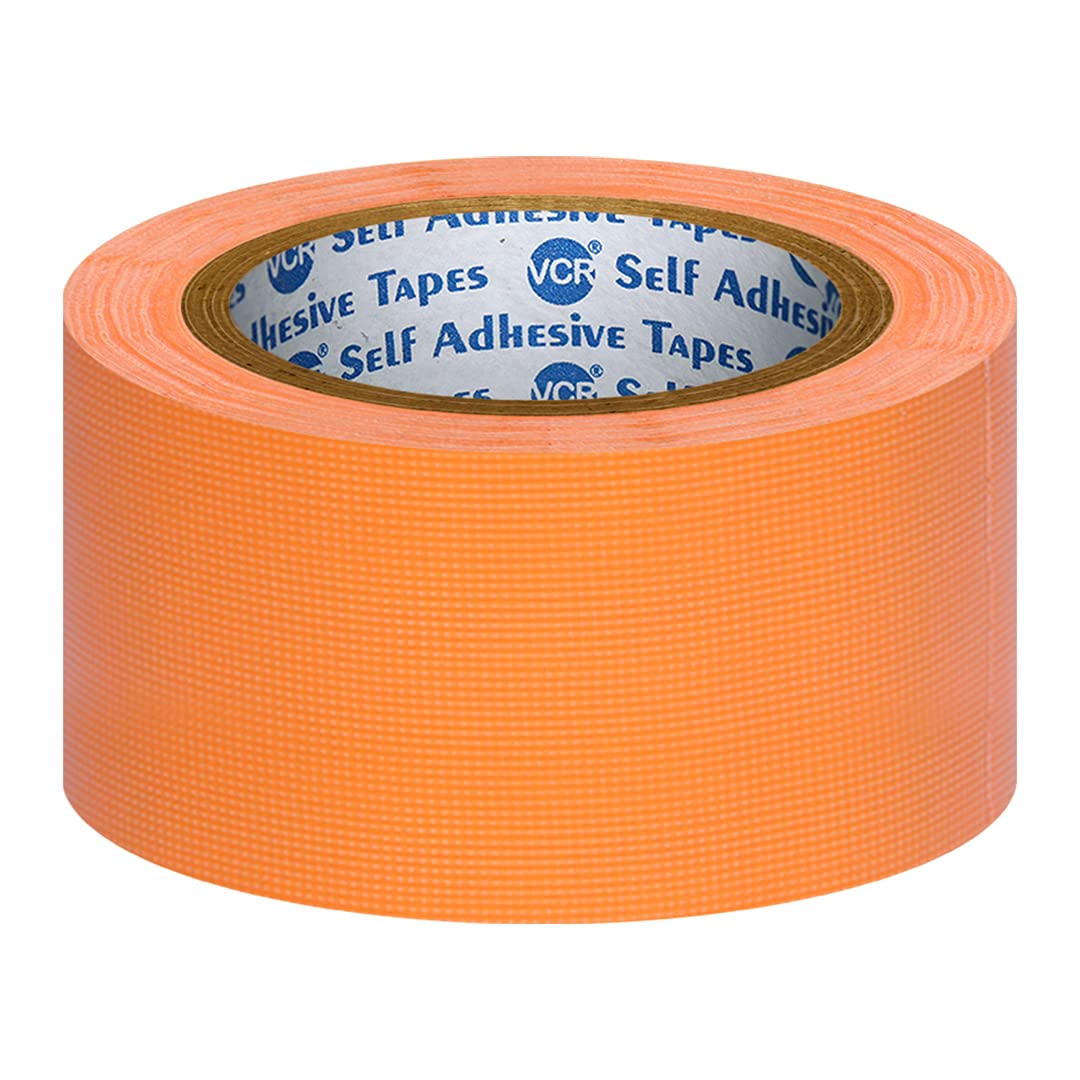 VCR Orange Duct Tape - 18 Meters in Length 48mm / 2" Width - 1 Roll Per ...