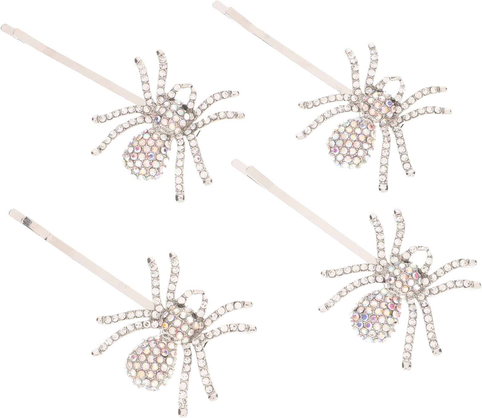 Amazon.com : Halloween Spider Hair Clips Sparkle Crystal Spider ...