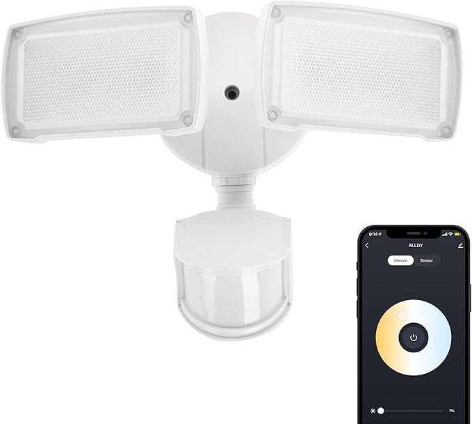 UME Smart WiFi LED Security Light Motion Sensor Outdoor, Works with ...