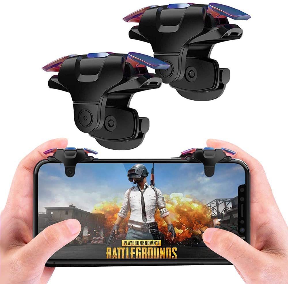 Amazon.com: YEVIOR [1 Pair ] Mobile Game Controller Trigger for iPhone Android, PUBG Cellphone ...