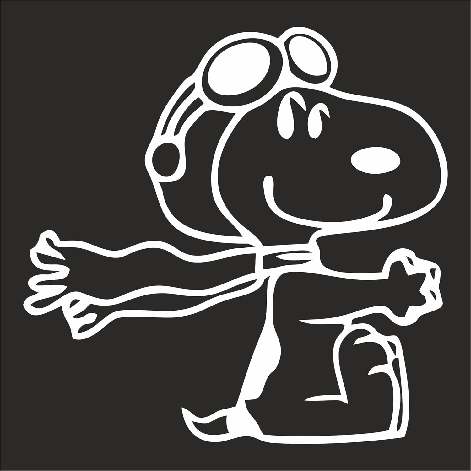Snoopy Vinyl Stickers for Car Rear Boot, Window, Laptop, iPad ...