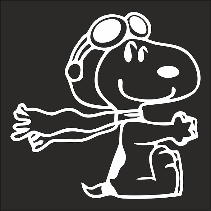 Snoopy Vinyl Stickers for Car Rear Boot, Window, Laptop, iPad ...