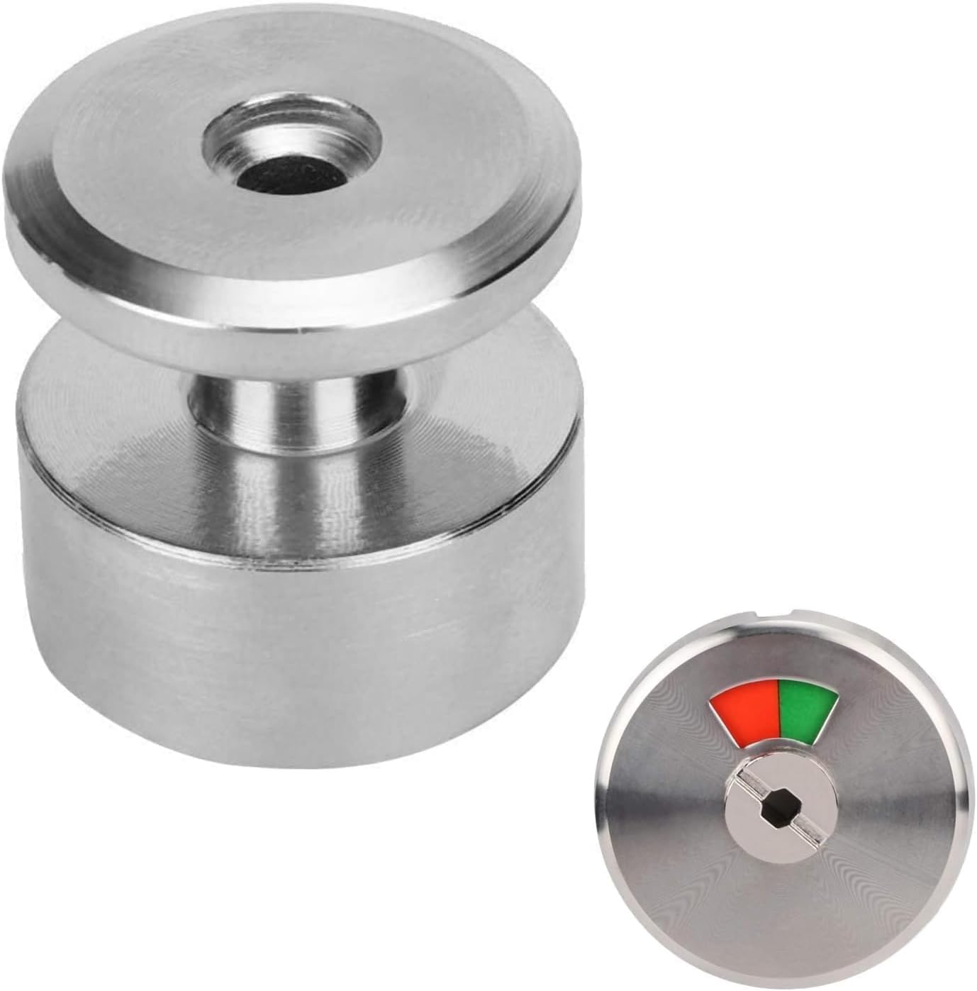 Cyrank Bathroom Privacy Door Knob Lock, 2 Set Vacant or in-Use Bathroom Indicator Privacy Handle ...