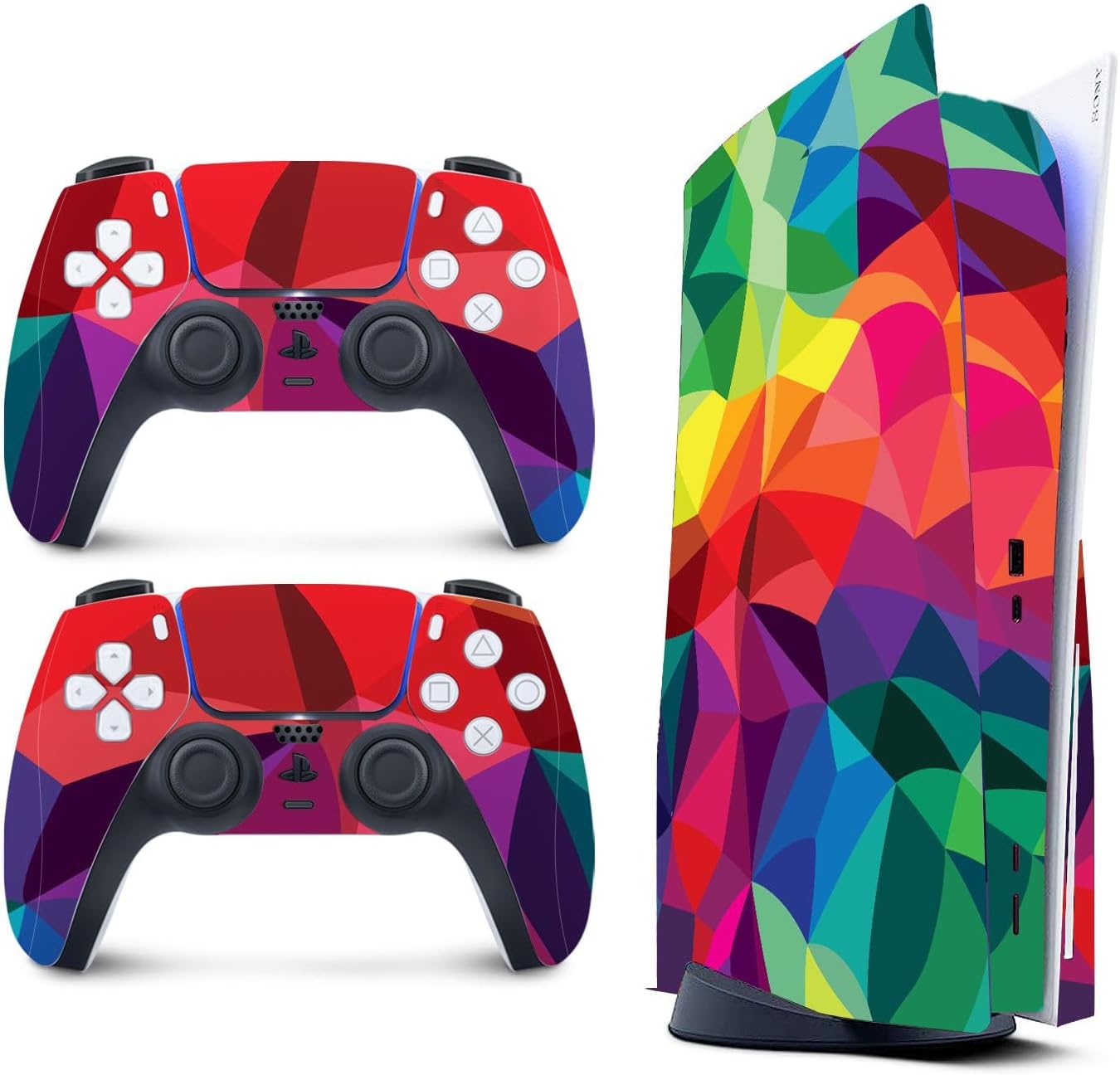 Amazon.com: NowSkins Colorful 3D Graphics Skin for PlayStation 5 ...
