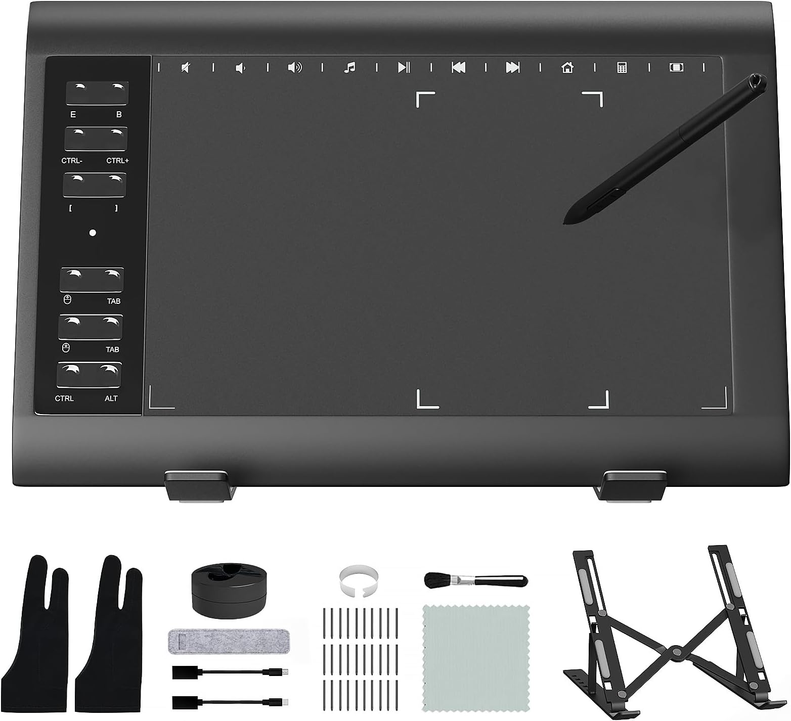 Amazon.com: Graphic Drawing Tablet, ienRon 10x6.25 Inch,Digital ...