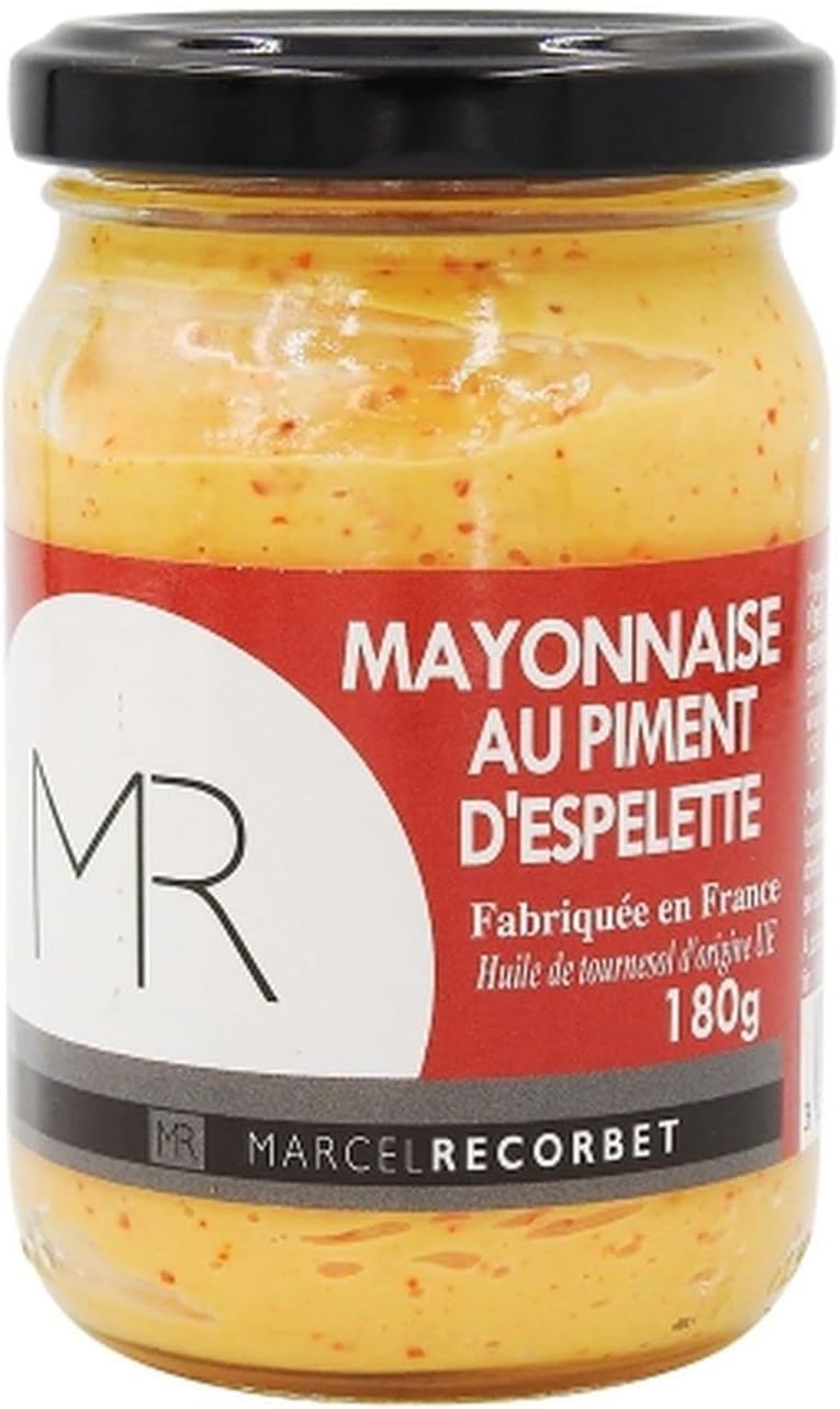 Mayonnaise au piment d'Espelette - Pot 180g : Amazon.fr: Epicerie