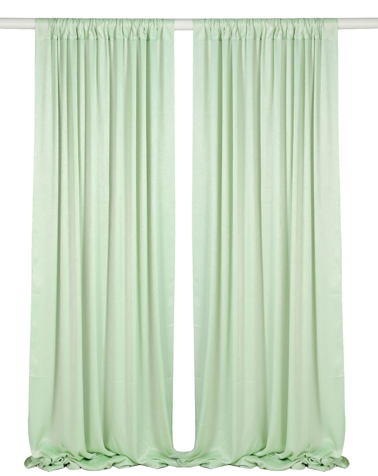 Amazon.com: Cytdkve 9.6 Feet x 10 Feet Light Green Silky Soft Wedding ...