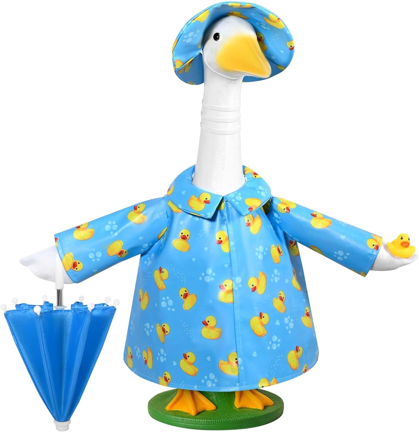 Amazon.com: JcHrmers Raincoat Porch Goose Outfit Spring Goose Statue ...