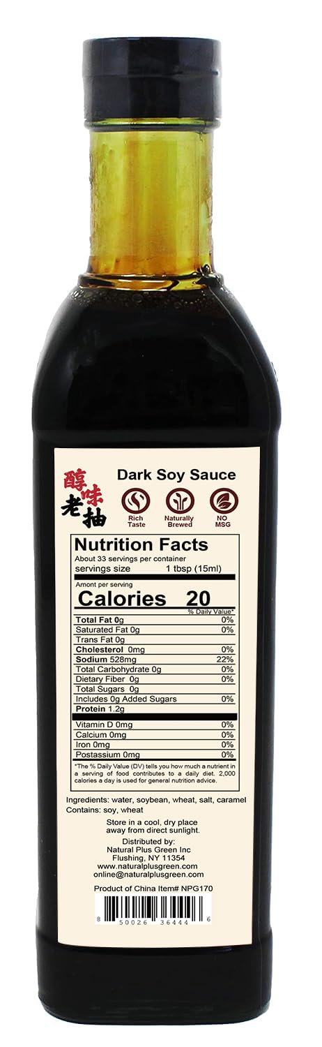 Snapklik.com : Premium Dark Soy Sauce 16.9 Fl Oz, All Purpose Seasoning ...