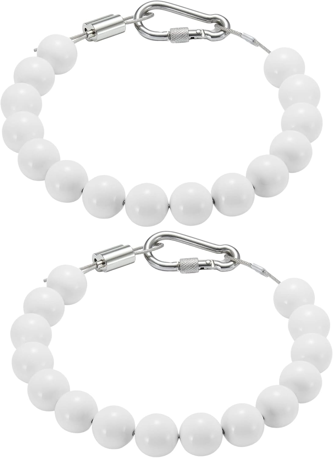 Amazon.com : FUNNANS Flag Pole Beaded Retainer Ring, Adjust Length ...