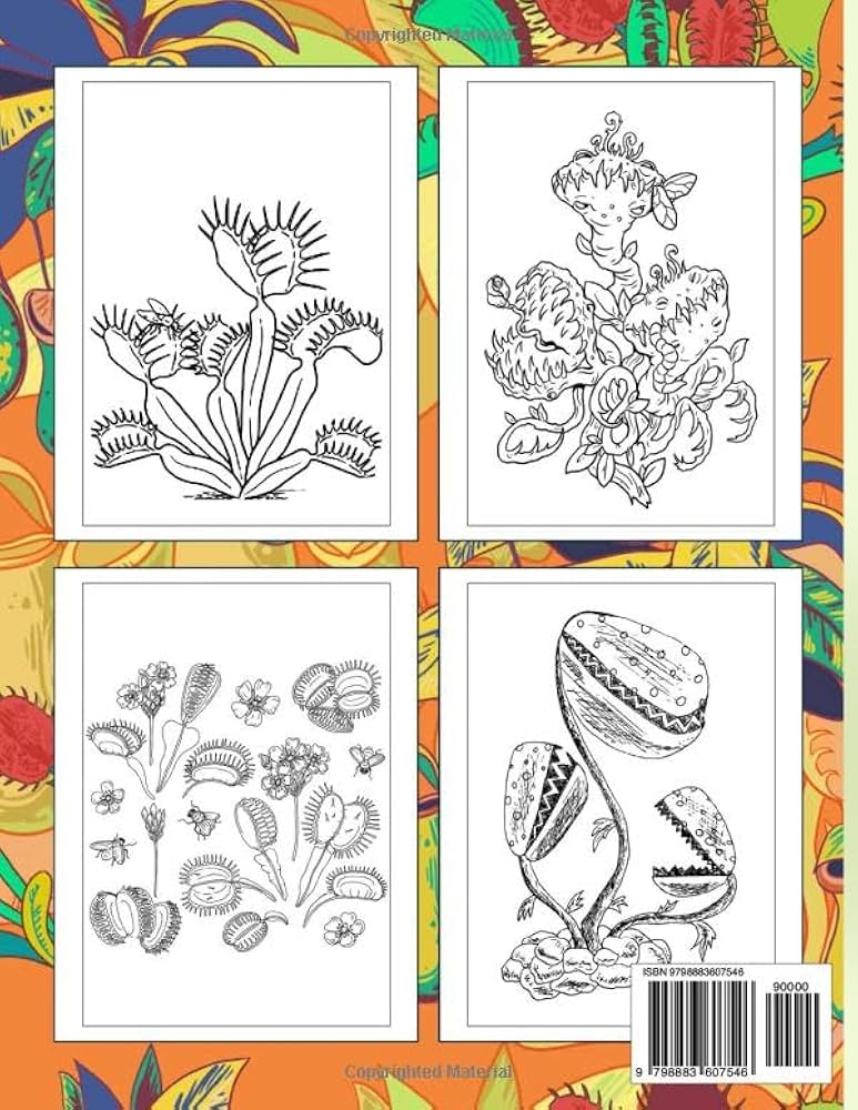 meat eating plants coloring pages