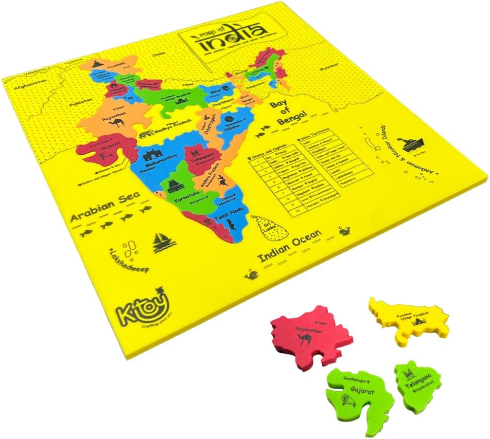 Buy Creative’s Know India | Map Puzzles| Learning & Educational ...