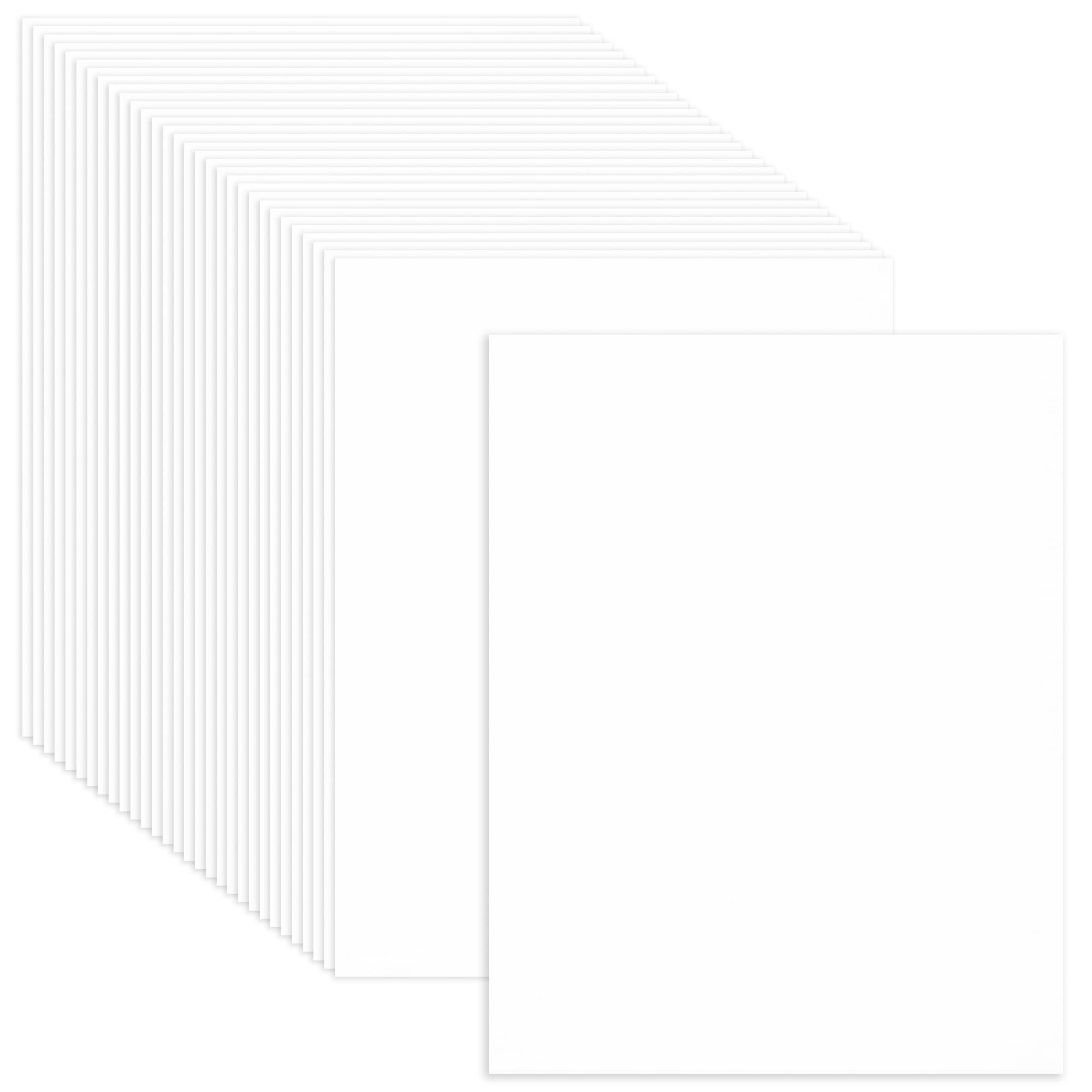 30 Sheets White Cardstock - 8.5'' x 11'' 92lb Cover Card Stock 250GSM ...