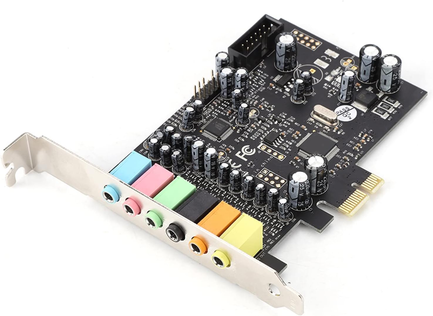 Amazon.com: Internal Surround PCI Sound Card Black Low Latency Sound ...