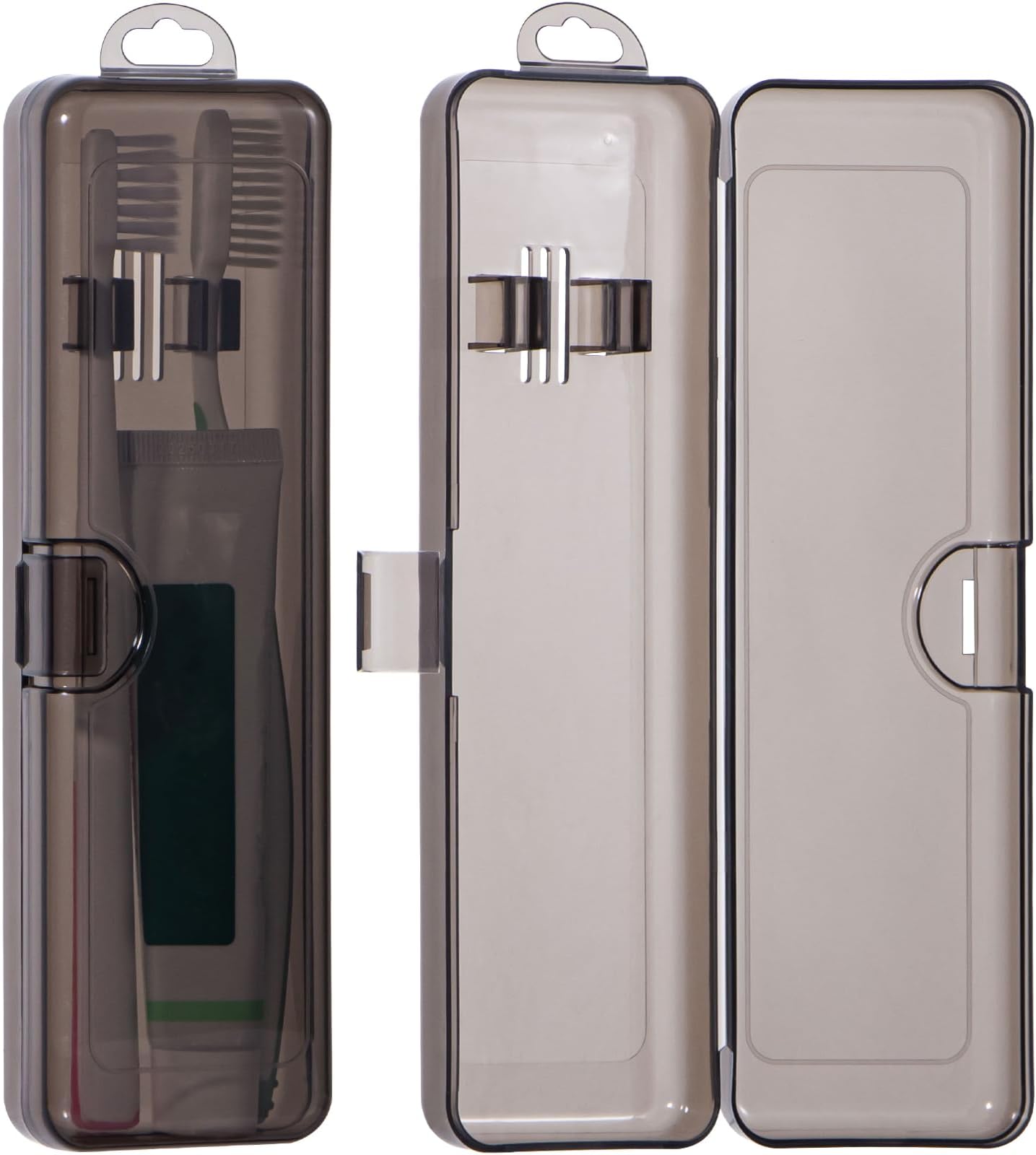 Amazon.com: Jeffdad 2 Packs Travel Size Toothbrush Case, Plastic ...