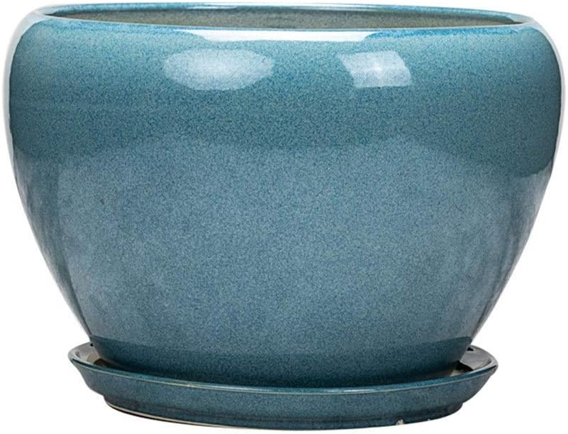 Amazon.com: RFZHANZ Studio Ceramic Flower Pot Planter with Drainage ...
