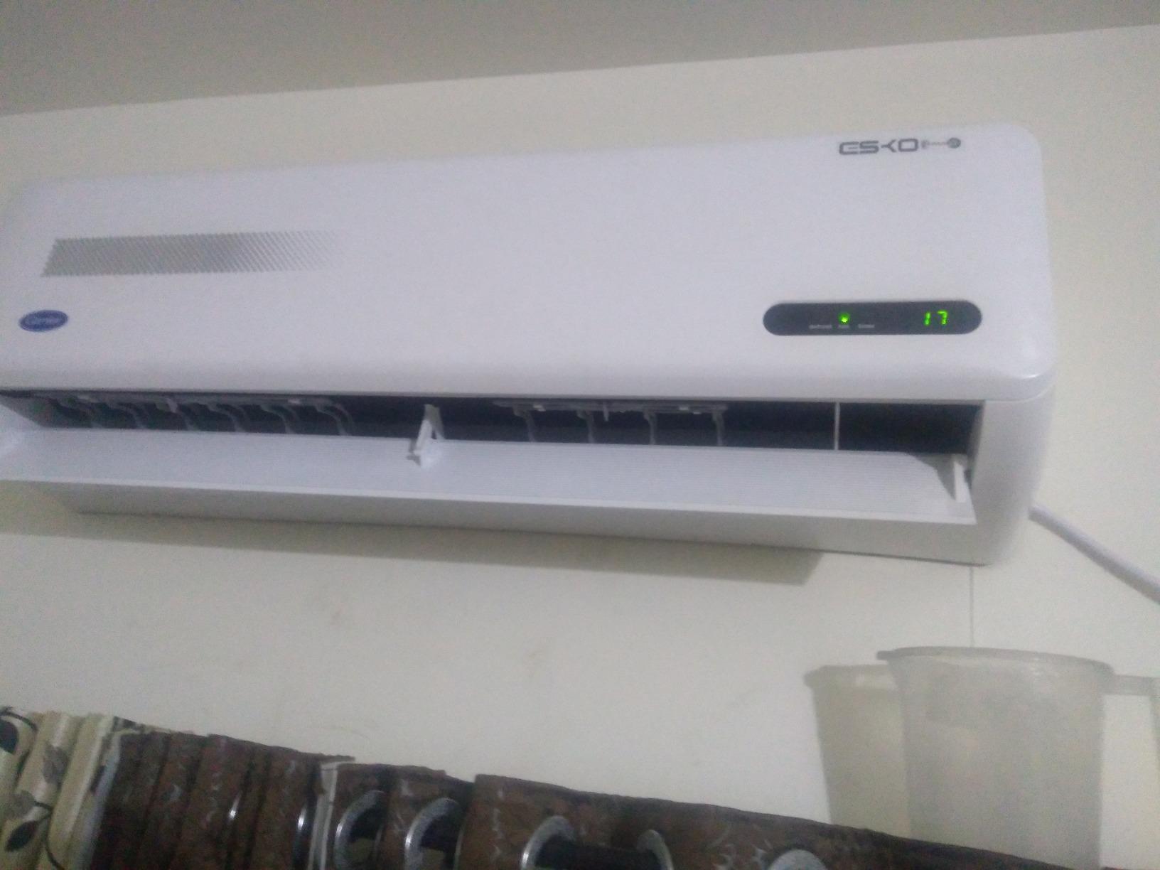Carrier 1 Ton 3 Star Split AC (Copper Esko Cyclojet CAS12EK3J8F0 White ...