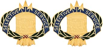 Amazon.com: SELECTIVE SERVICE SYSTEM Distinctive Unit Insignia - Pair ...