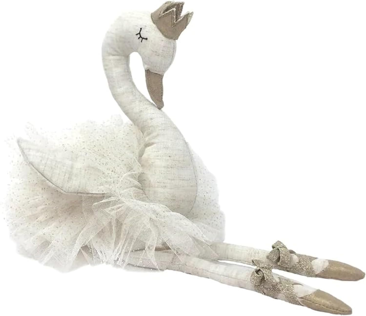 Amazon.com: MON AMI Layla The Ballerina Plush White Swan Stuffed Animal ...
