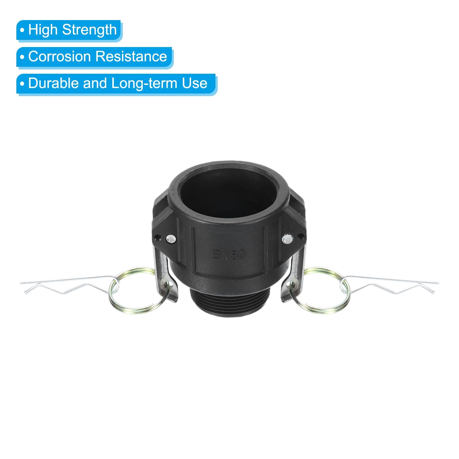 PATIKIL Poly Cam Lock Fittings, 2 Pcs 1.5″ Part B Male Adapter x Female ...