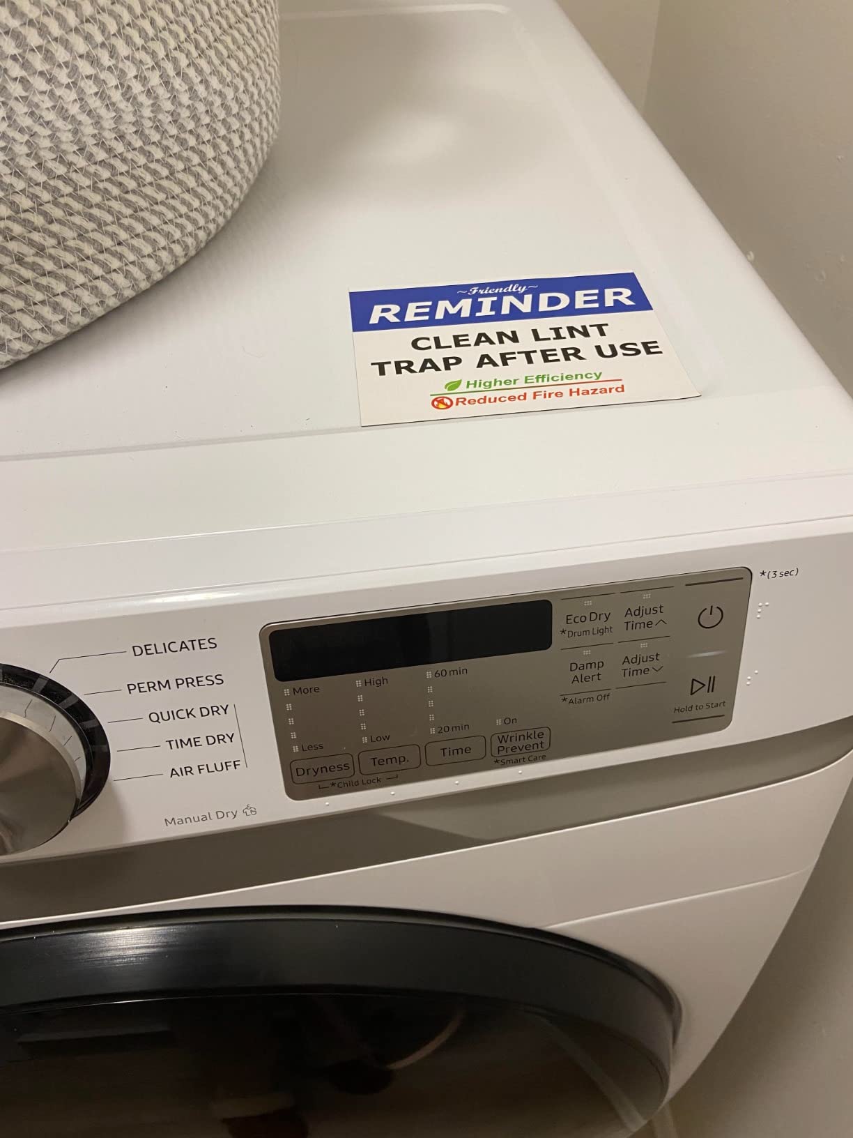 Amazon.com: Generic Clean Lint Trap After Use Friendly Reminder Magnet ...