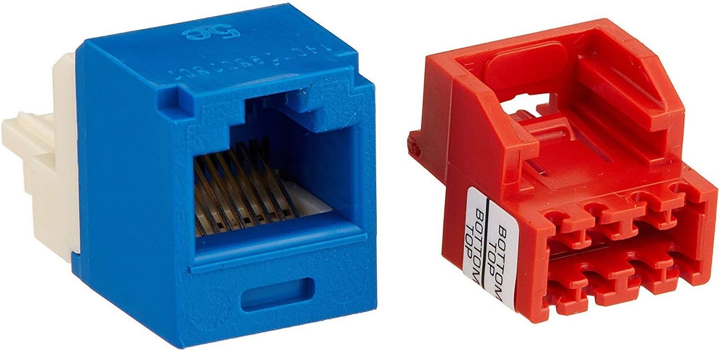 Panduit Mini-Com Cat5e TX-5e - Gato modular (50 unidades, CJ5E88TBU ...