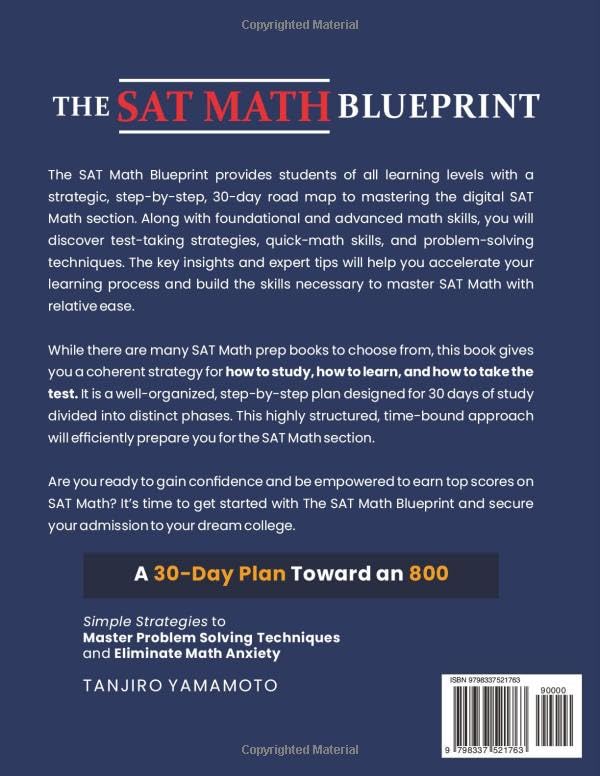 Snapklik.com : The SAT Math Blueprint: Simple Strategies To Master ...