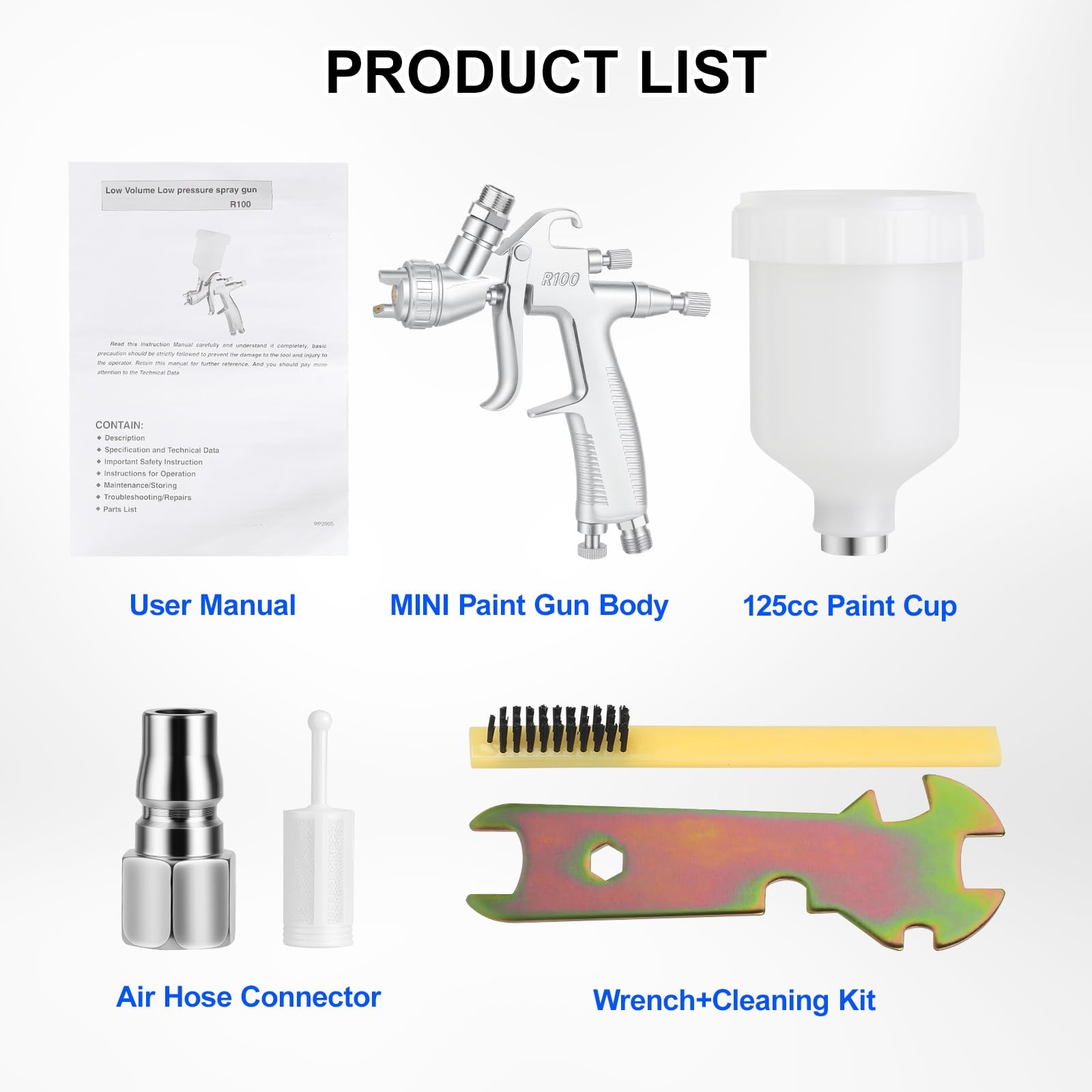 Snapklik.com : TIANss Tools LVLP Mini Spray Gun-R100,Professional Touch ...