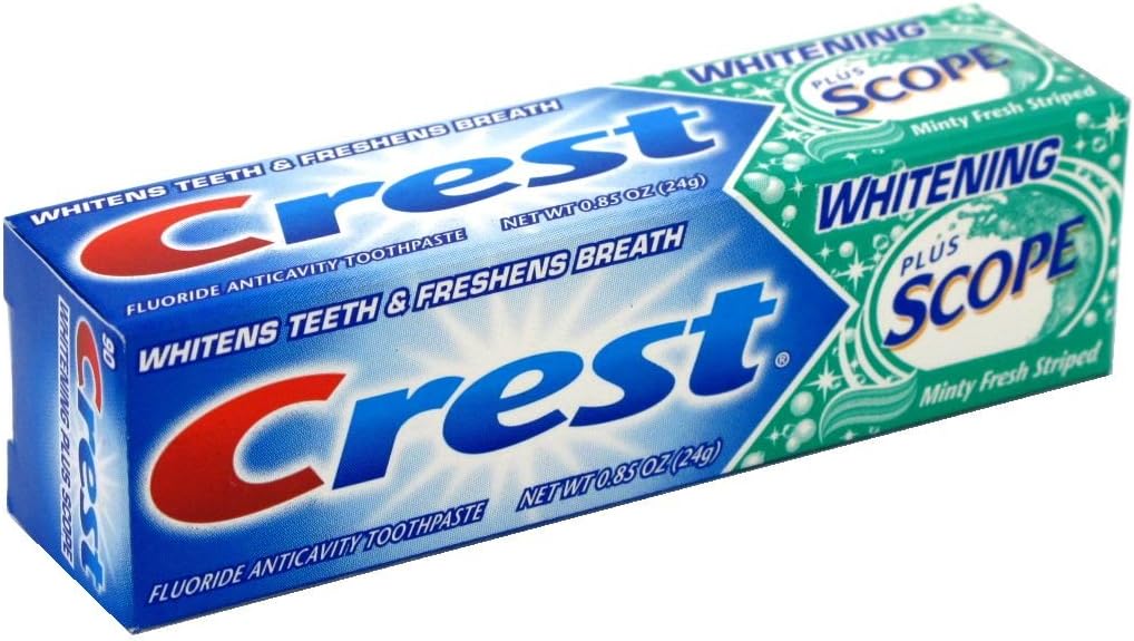 CREST - Whitening Plus Scope Fluoride Anticavity Toothpaste Minty Fresh ...