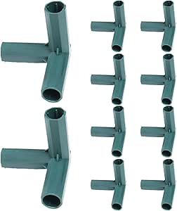 10PCS 3 Way Corner 11mm Plastic Greenhouse Frame Furniture Connectors ...