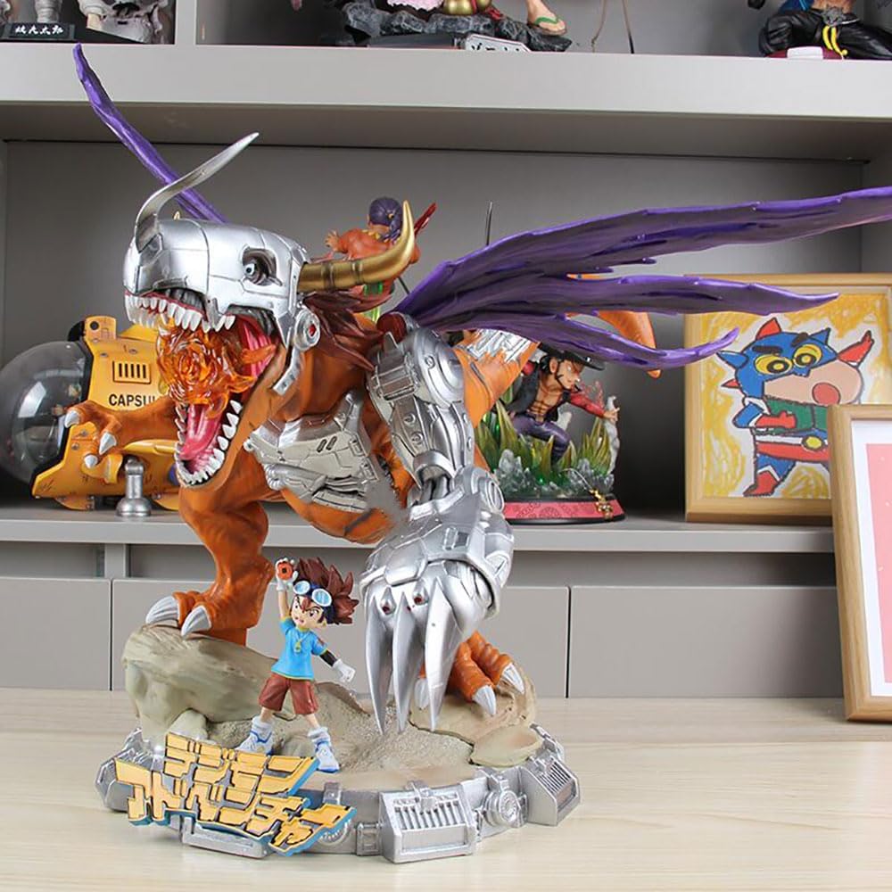 Amazon.com: GK MetalGreymon Game Anime Action Figure Model Statue 45 ...